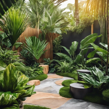 Articles - Escape to Paradise: Create a Modern Tropical Garden Oasis